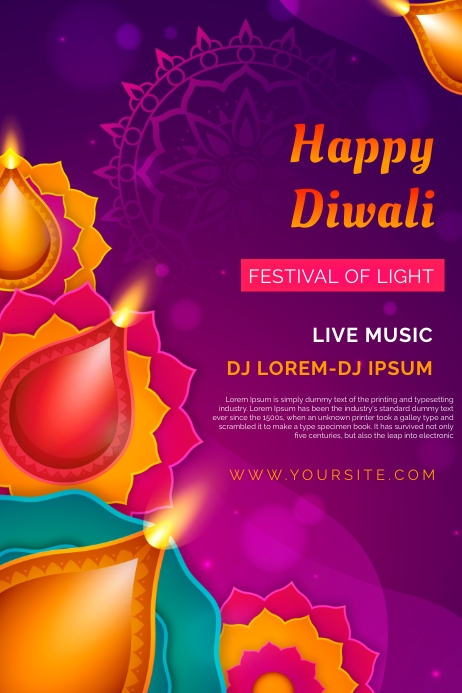 Diwali Template | PosterMyWall