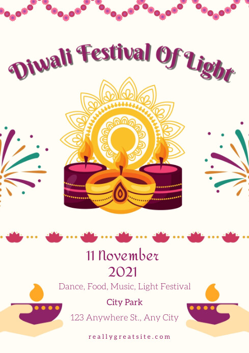 Diwali Template | PosterMyWall