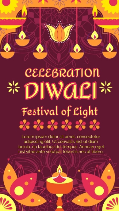 Plantilla de Diwali | PosterMyWall