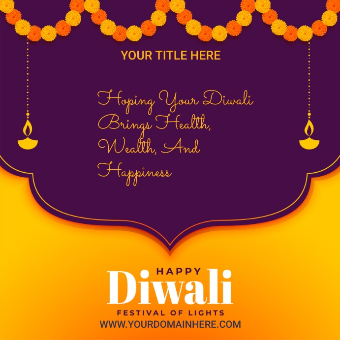 Diwali Template | PosterMyWall