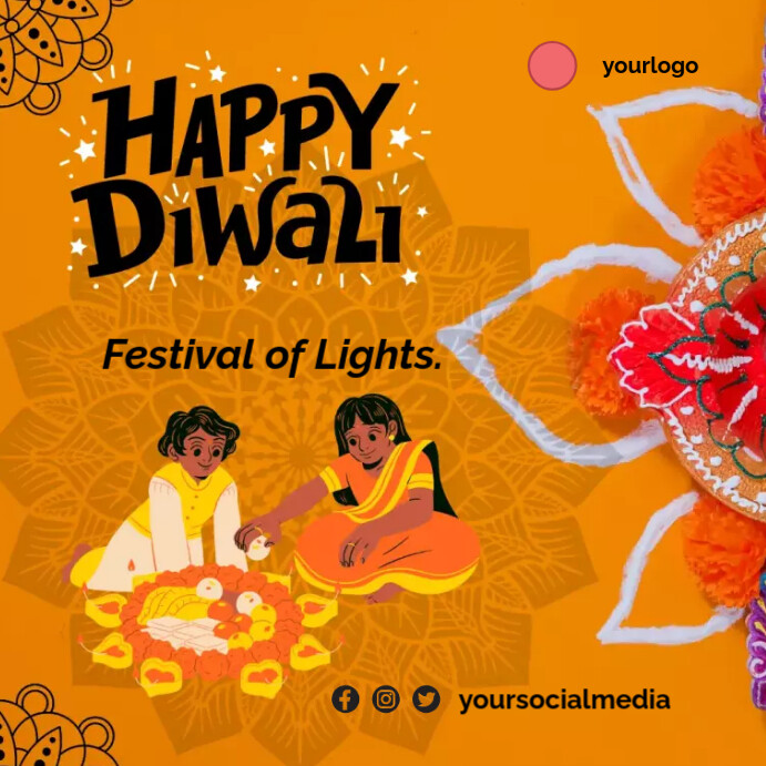 Copy of Diwali Event Poster | PosterMyWall