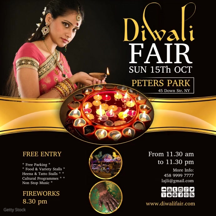 diwali fair4 Template | PosterMyWall