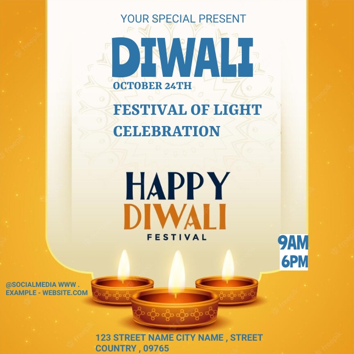 Diwali flyer (1) Template | PosterMyWall