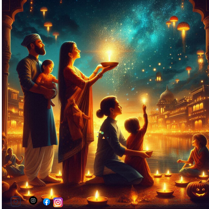 Diwali flyer template | PosterMyWall