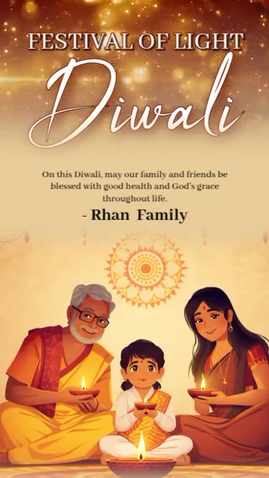 diwali greeting card free template | PosterMyWall