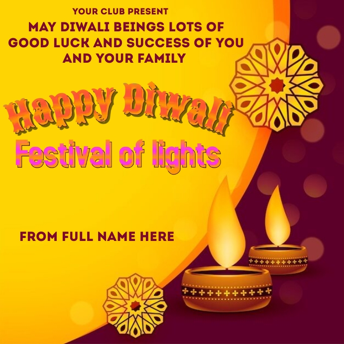 Diwali greetings Template | PosterMyWall