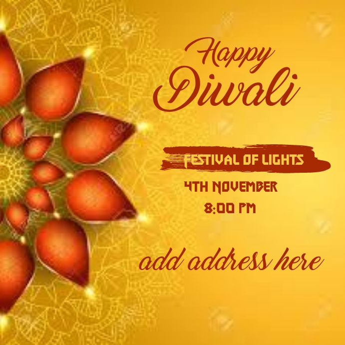 diwali instagram post Template | PosterMyWall