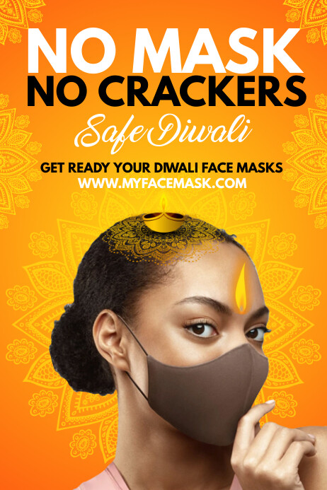 Diwali Masks in Covid-19 Template | PosterMyWall