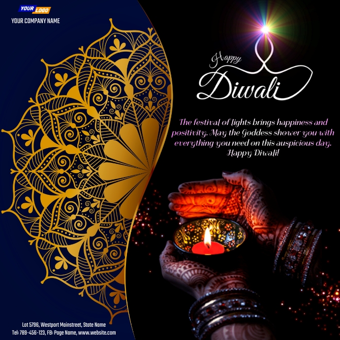 Diwali Greeting Card Design
