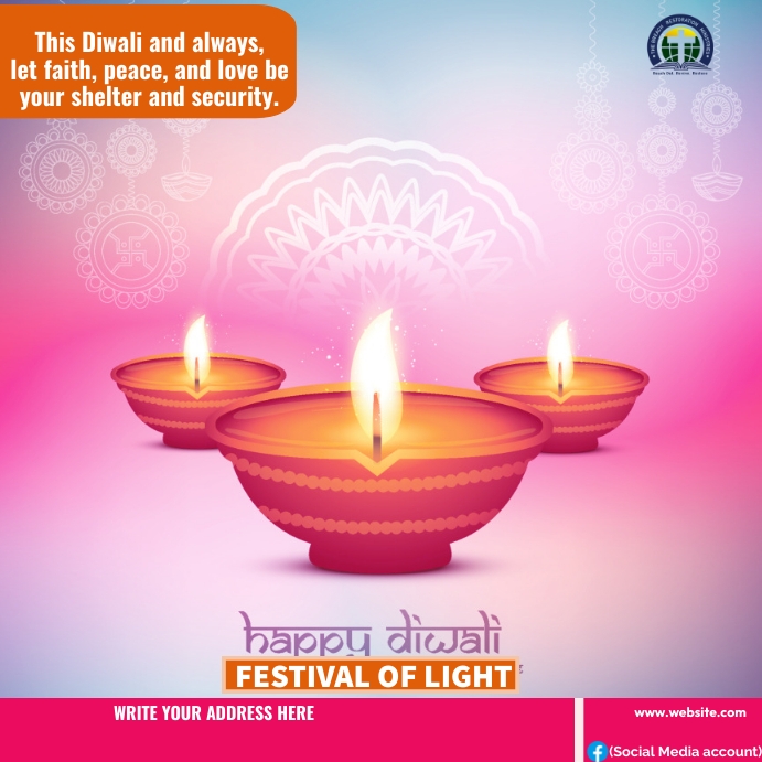 diwali post Template | PosterMyWall