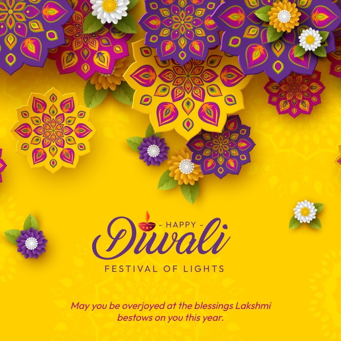 diwali post template | PosterMyWall