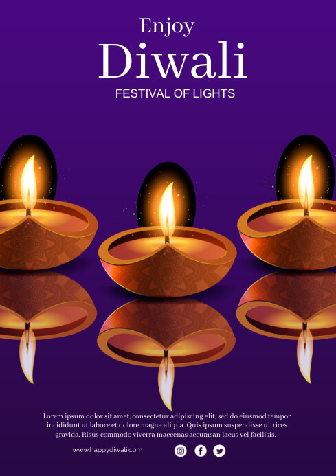DIWALI POSTER Template | PosterMyWall