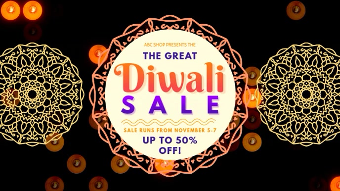 Diwali Retail Sale Offer Video Ad Template | PosterMyWall