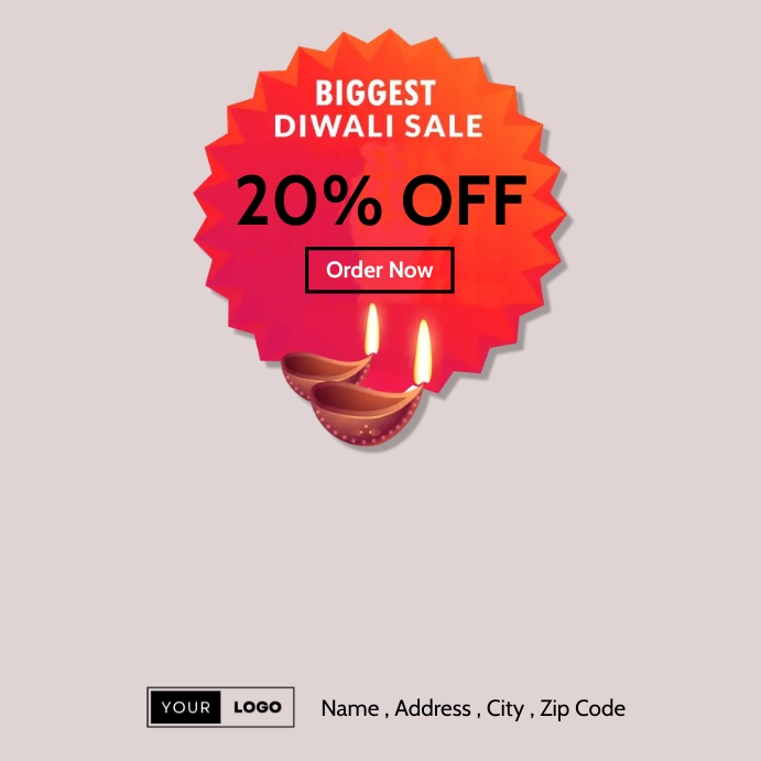 Diwali sale (1) Template | PosterMyWall
