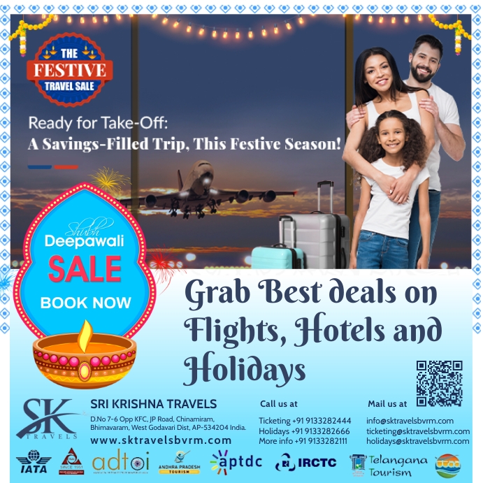 Diwali travel offer (1) Template | PosterMyWall