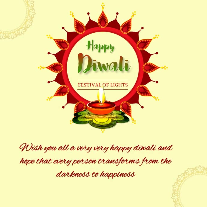 Diwali video Template | PosterMyWall