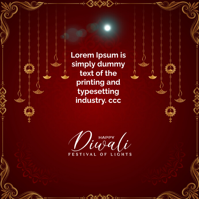 Diwali wishes Template | PosterMyWall