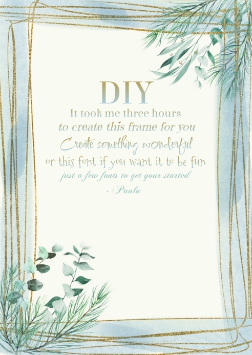 Copy of DIY A6 Invitation Template | PosterMyWall