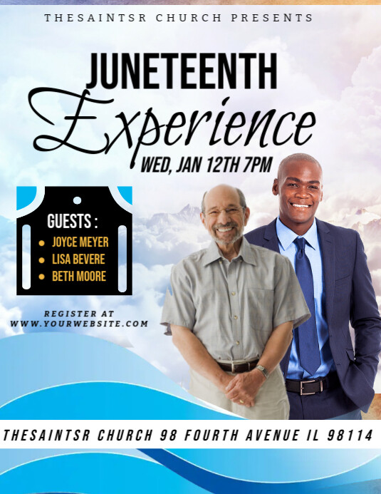 Copy of DIY Juneteenth Church Flyer | PosterMyWall