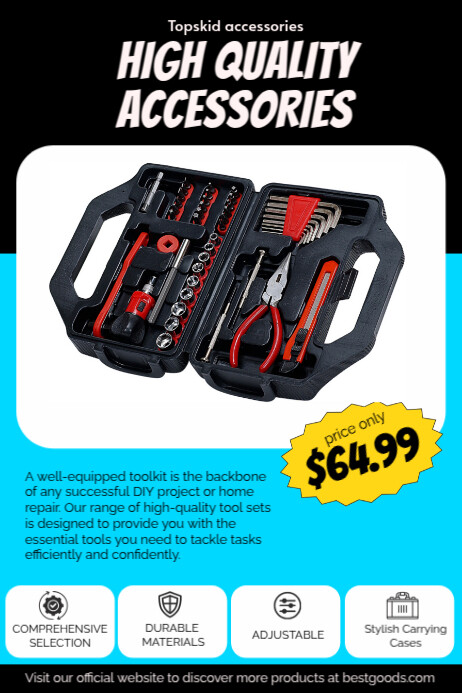 DIY Tool Kit Sale Poster Template | PosterMyWall