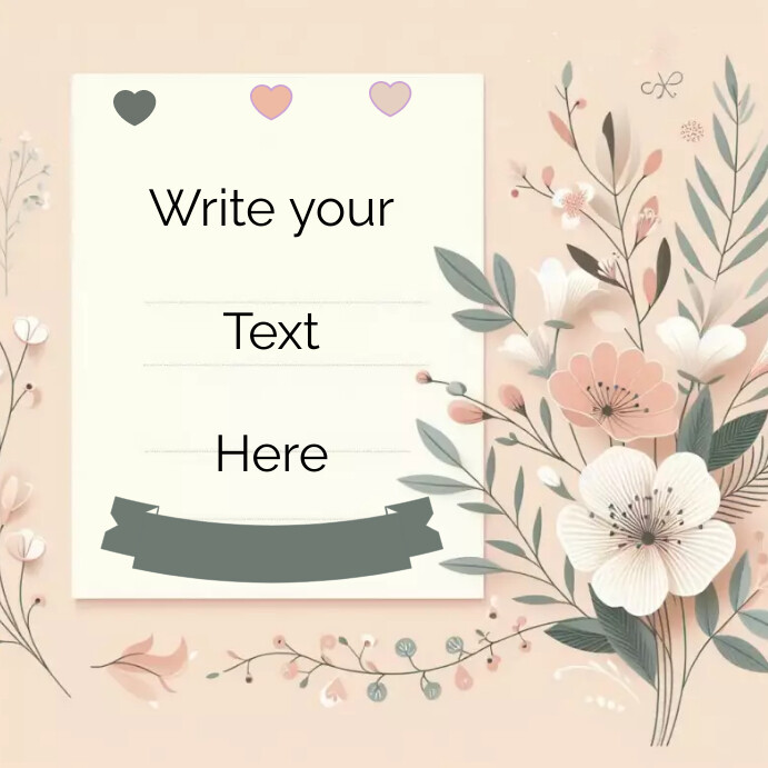 DIY Wedding Invitation poster Template | PosterMyWall