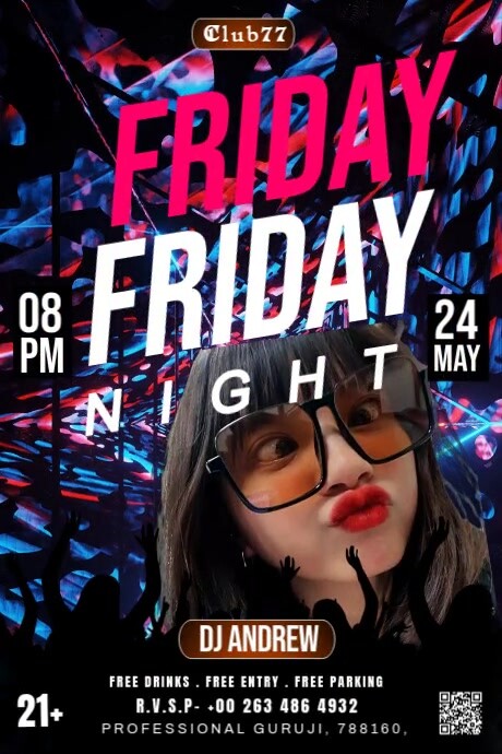 dj bar night Template | PosterMyWall