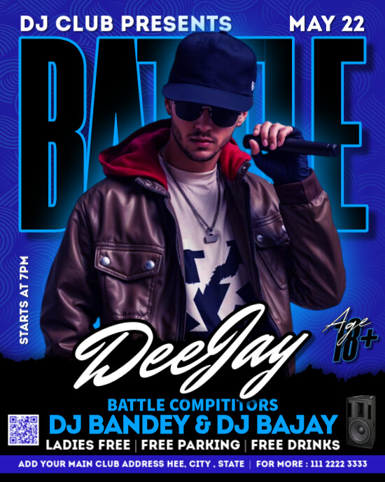 Modèle Dj Battle | PosterMyWall