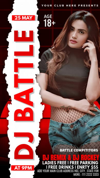 Dj Battle Templat | PosterMyWall