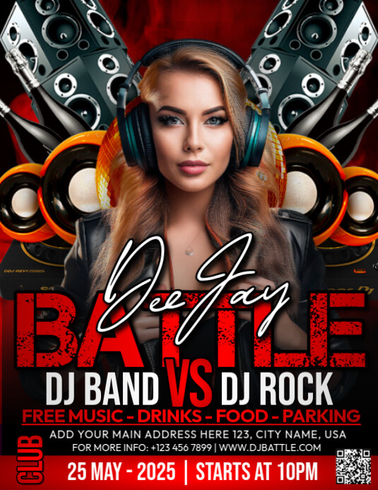 Dj Battle Templat | PosterMyWall