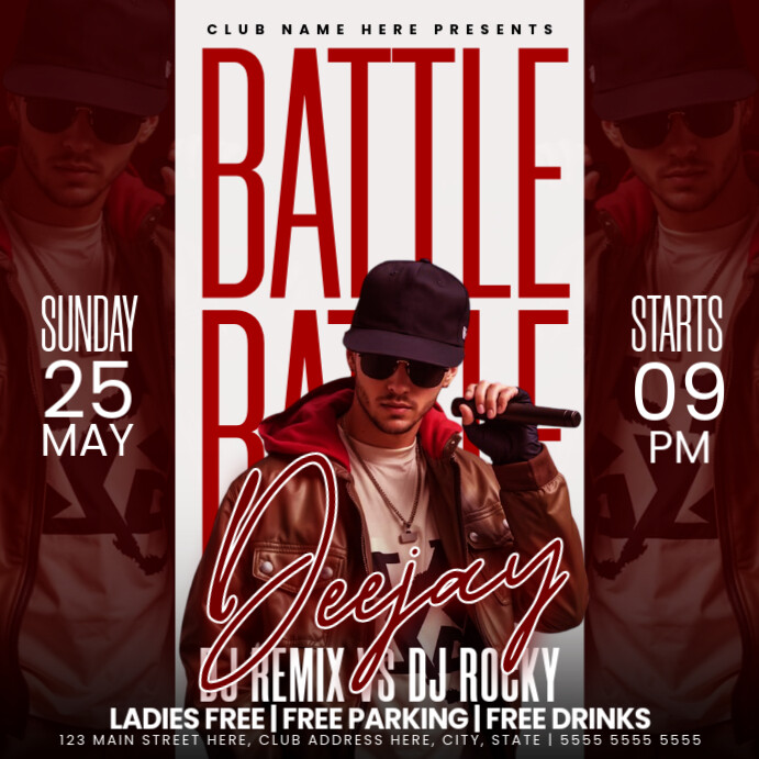 Dj Battle Template | PosterMyWall