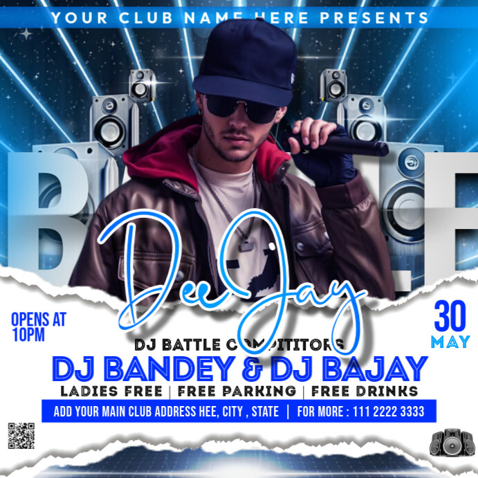 Modèle Dj Battle | PosterMyWall