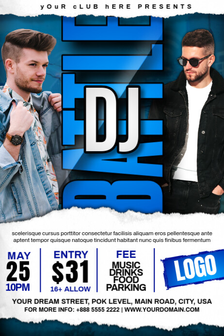 Dj Battle Template | PosterMyWall