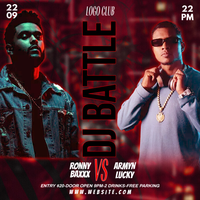 Plantilla de DJ BATTLE | PosterMyWall