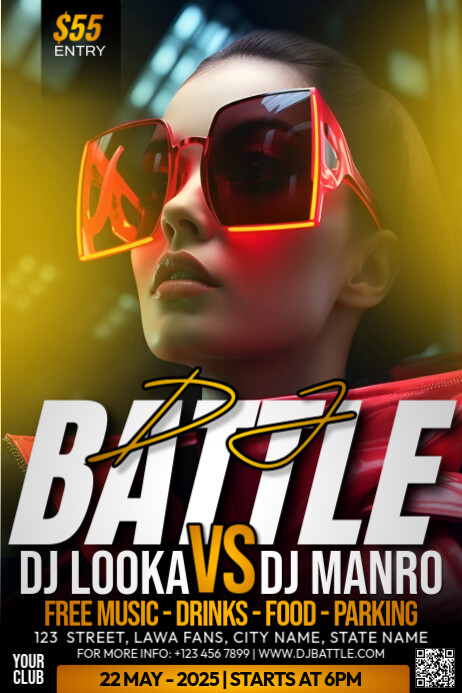 Dj Battle Template | PosterMyWall