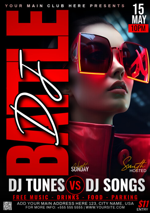 Dj Battle Template | PosterMyWall