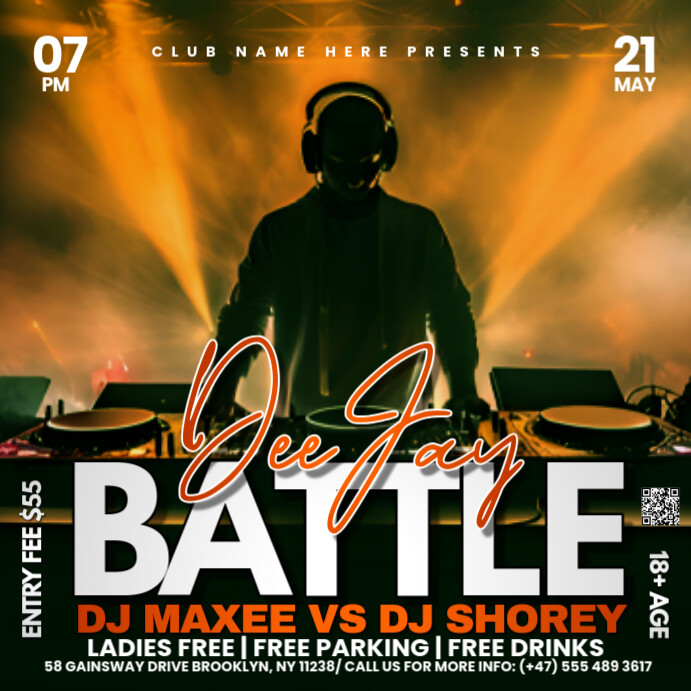 Dj Battle Template | PosterMyWall