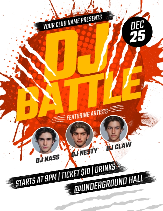 DJ Battle Flyer Template | PosterMyWall