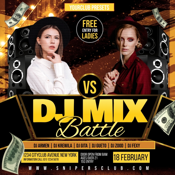 Copy of Dj Battle Night Club | PosterMyWall