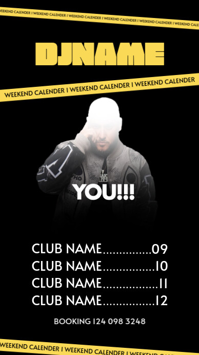 DJ CALENDER Template | PosterMyWall