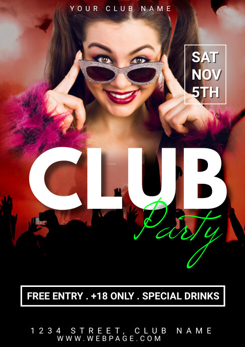 dj club bar disco night party Template | PosterMyWall