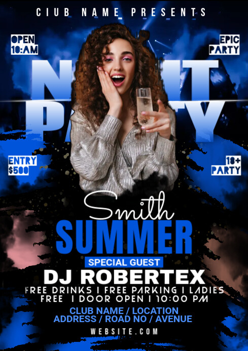 DJ Club Flyer Template | PosterMyWall