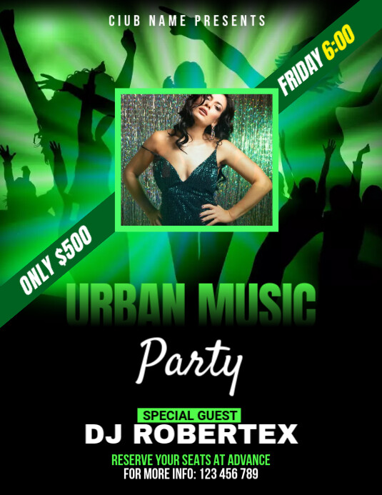 DJ Club Flyer Template | PosterMyWall