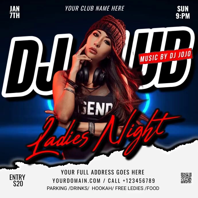 DJ CLUB NIGHT Template | PosterMyWall