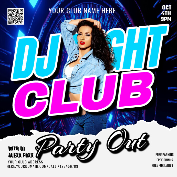 DJ CLUB NIGHTS (1) Template | PosterMyWall