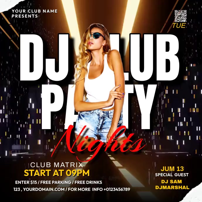 DJ CLUB PARTY Template | PosterMyWall