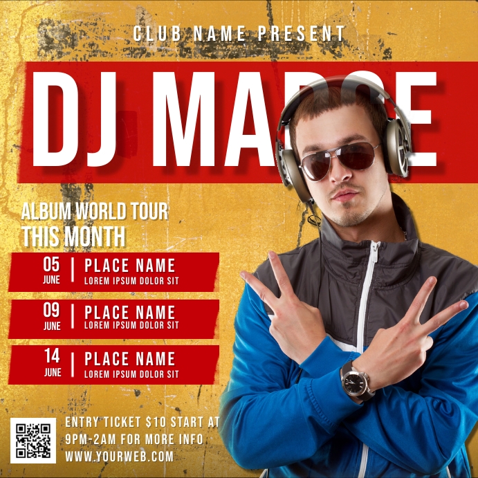 Dj Club Party Template | PosterMyWall