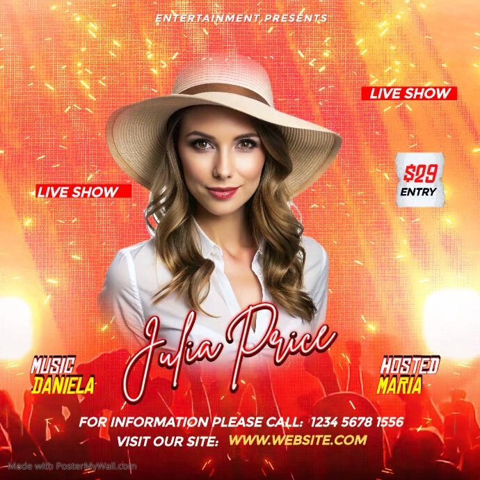 DJ Concert Template | PosterMyWall