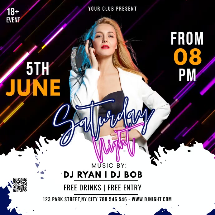 DJ Concert Instagram Templete Template | PosterMyWall