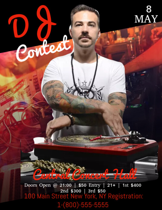 DJ Contest Template | PosterMyWall