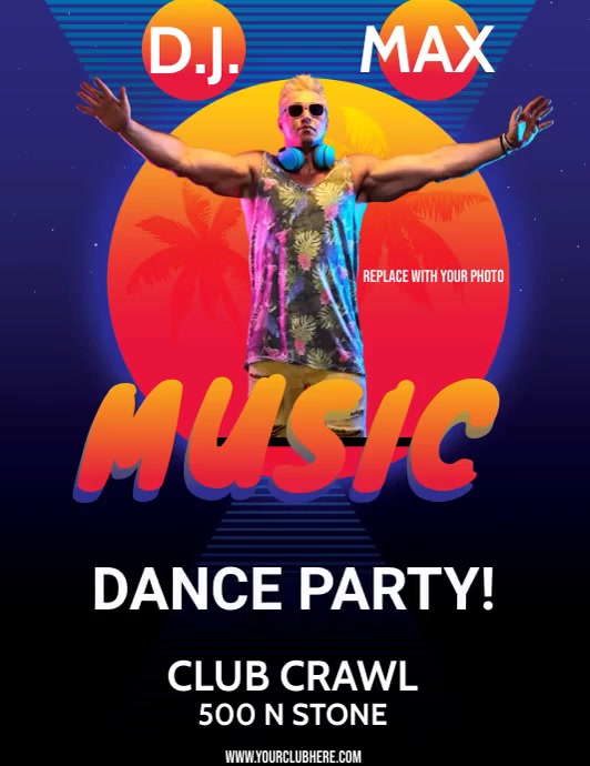 DJ Template | PosterMyWall